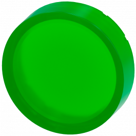 Button, raised, green, for illuminated pushbutton