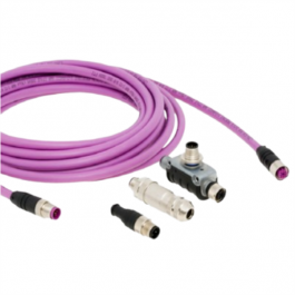 Devicenet Bus M12 5 pin Male A-Coded Connector with Open Ended Cable