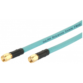 IWLAN 1x RSMA/1x SMA Male/Male flexible connection cable, 2 m