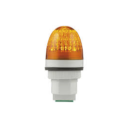 AMBER LED PANEL MOUNT BEACON 12-24VAC/DC