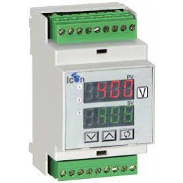 DIN DC VOLTAGE MONITOR 240VAC, 2 RELAYS, WITH 4-20mA