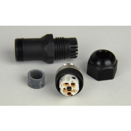 Field Wireable Plug - m12x5 A-coded Male.