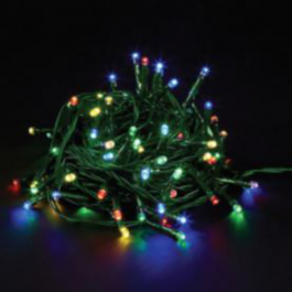Mixed LED Green Flexistar Tree Lights 10M 240V IP44