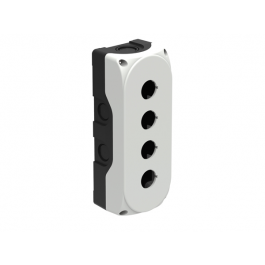 4 HOLE EMPTY PUSHBUTTON STATION - GREY