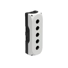 5 HOLE EMPTY PUSHBUTTON STATION - GREY